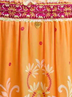 TWINSET Floral Print Off-shoulder Blouse
