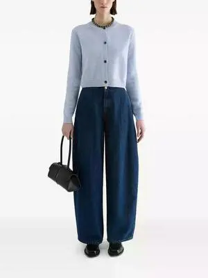 JIL SANDER Crew Neck Cardigan