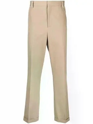 Nanushka Beige Tailored Straight-leg Trousers