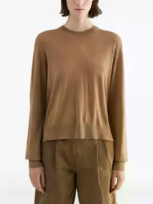 JIL SANDER Ribbed-trim Crew-neck Sweater