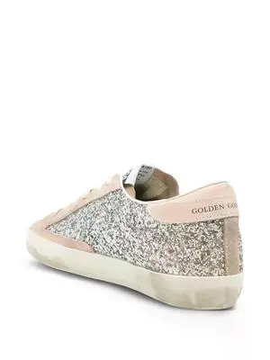 GOLDEN GOOSE Super Star Classic Sneakers With Glitter Embellishments