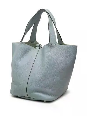 Hermès Clemence Picotin Lock 22 Handbag - Blue