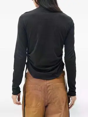 ANN DEMEULEMEESTER Lenart Mock-neck T-shirt - Black