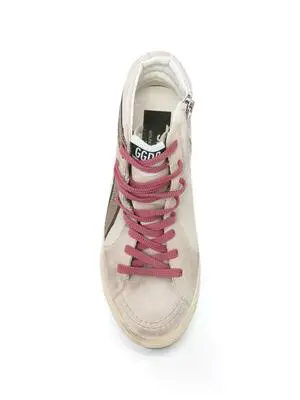 GOLDEN GOOSE High Top Sneakers With Star Patch