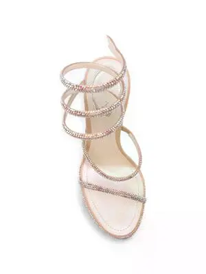 Rene Caovilla Cleo Embellished Sandals - Neutrals