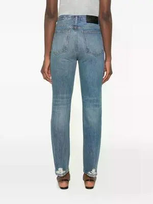 Khaite Finley Distressed Faded Effect Jeans