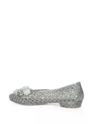 HEAVENLY JELLY Tone Mesh Effect Ballet Flats