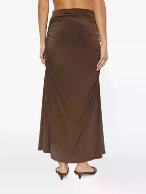 GESTUZ Ruched Maxi Skirt