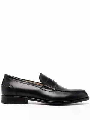 SCAROSSO Maurizio Leather Penny Loafers