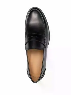 SCAROSSO Maurizio Leather Penny Loafers