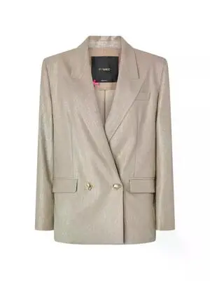 Pinko Metallic Double-breasted Blazer