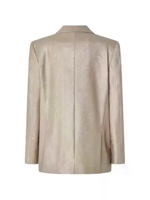 Pinko Metallic Double-breasted Blazer