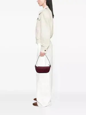 Fendi Zucchino Canvas Pochette Shoulder Bag
