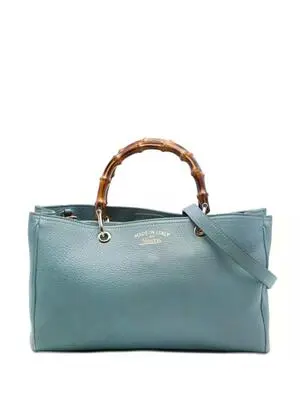 Gucci Calfskin Bamboo Shopper Satchel