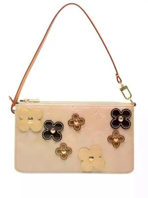 LOUIS VUITTON 2002 Monogram Vernis Fleurs Lexington Pochette Shoulder Bag