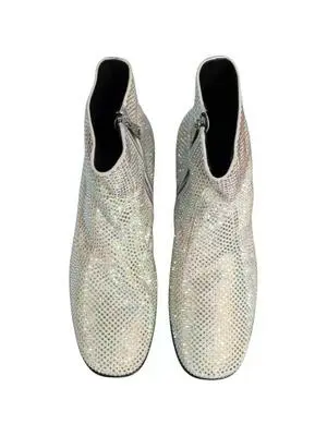 Dolce & Gabbana Rhinestone Embellished Ankle Boots