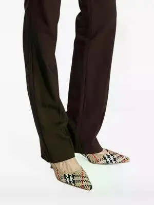 Burberry Check Woven Pumps