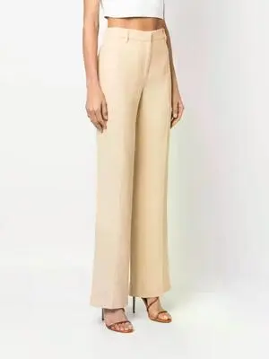 Alberta Ferretti High-waisted Straight-leg Trousers