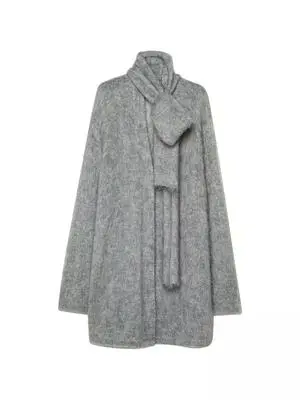 FORTE_FORTE Mohair Cardigan With Tie Detail