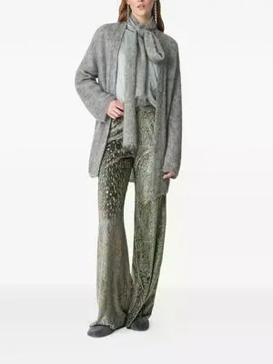 FORTE_FORTE Mohair Cardigan With Tie Detail