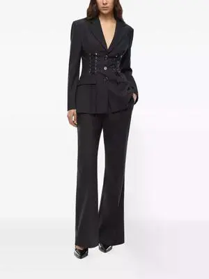 Pinko Lace-up Blazer With Notched Lapel