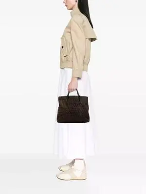 Fendi Zucchino Canvas Tote Bag