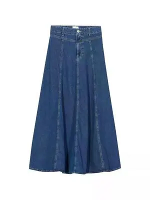 Closed Panelled Maxi Skirt