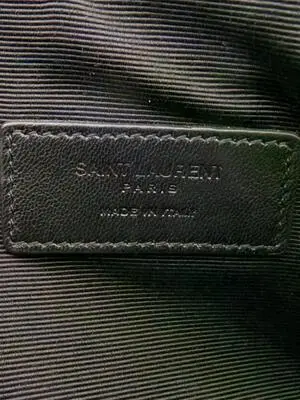 Saint Laurent Canvas Skull Print Zip Clutch Bag