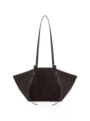 Yuzefi Pleated Mochi Shoulder Bag - Brown