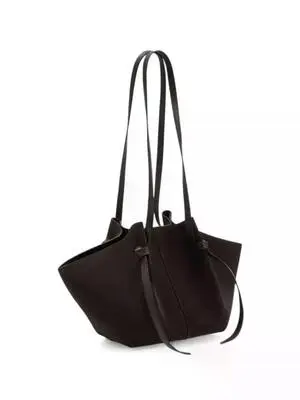 Yuzefi Pleated Mochi Shoulder Bag - Brown
