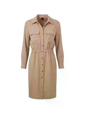 Pinko Midi Shirt Dress - Neutrals