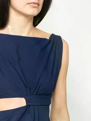 Alberta Ferretti Sleeveless Cut-out Blouse