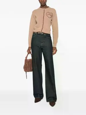 Chloé Embroidered Heart Cardigan