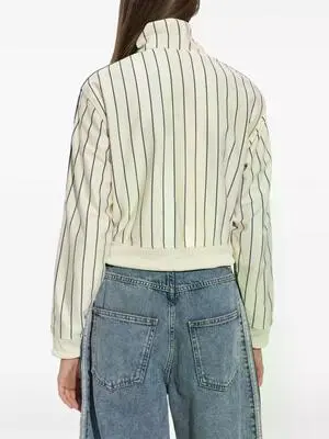 Adidas Reversible Pinstriped Bomber Jacket