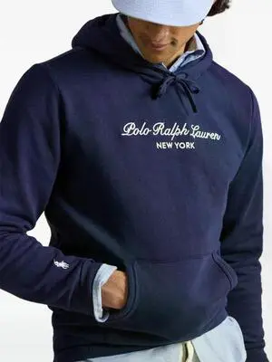 Polo Ralph Lauren Embroidered Logo Hoodie - Blue