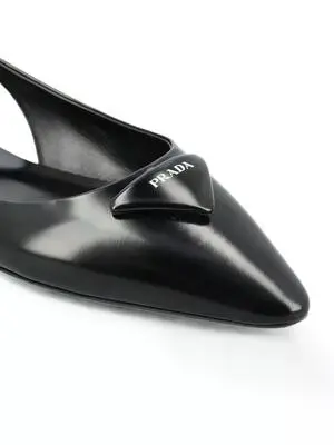 Prada Pointed-toe Slingback Ballet Flats
