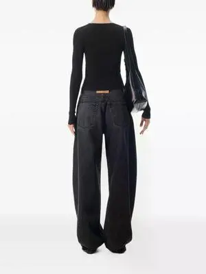 Alexander Wang Ribbed-knit Zip-up Cardigan