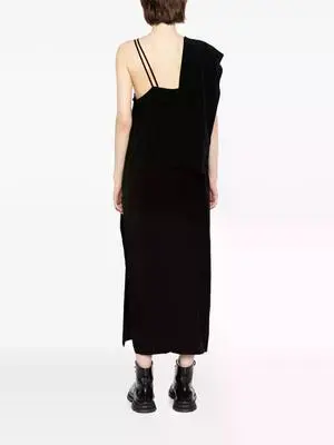 Yohji Yamamoto Asymmetrical Draped Maxi Dress