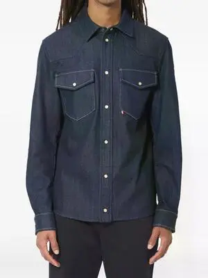 Moncler Logo-patch Denim Overshirt