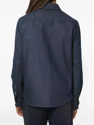 Moncler Logo-patch Denim Overshirt