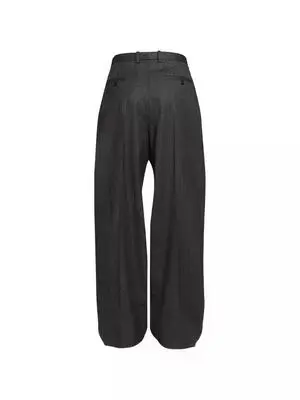 JIL SANDER Pinstripe Pleated Trousers
