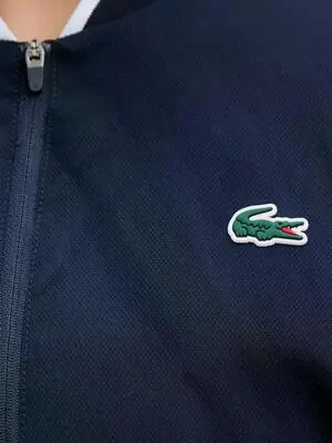 Lacoste Zip-up Jacket With Chest Logo Patch