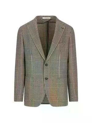 Tagliatore Check-pattern Notched-lapel Jacket