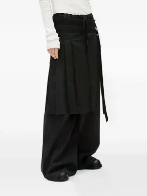ANN DEMEULEMEESTER Apron Detail Drawstring Trousers