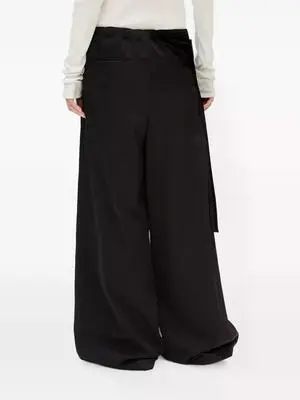 ANN DEMEULEMEESTER Apron Detail Drawstring Trousers