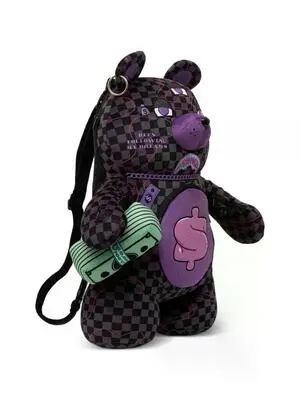 SPRAYGROUND Checkered Teddy-bear Backpack