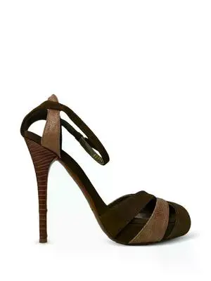 Ralph Lauren Ankle-strap High Stiletto Platform Sandals