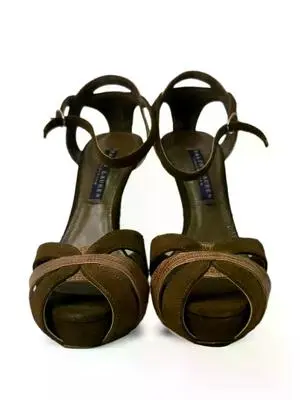 Ralph Lauren Ankle-strap High Stiletto Platform Sandals