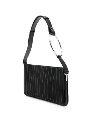 DONDUP Pinstripe Pattern Clutch Bag