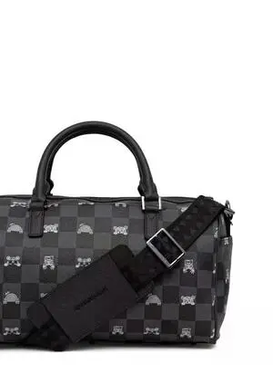 SPRAYGROUND Check Pattern Shark Holdall